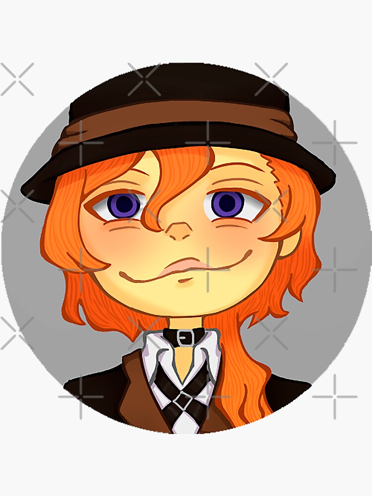 "Chibi Chuuya Nakahara - bungou stray dogs" Sticker for Sale by ...