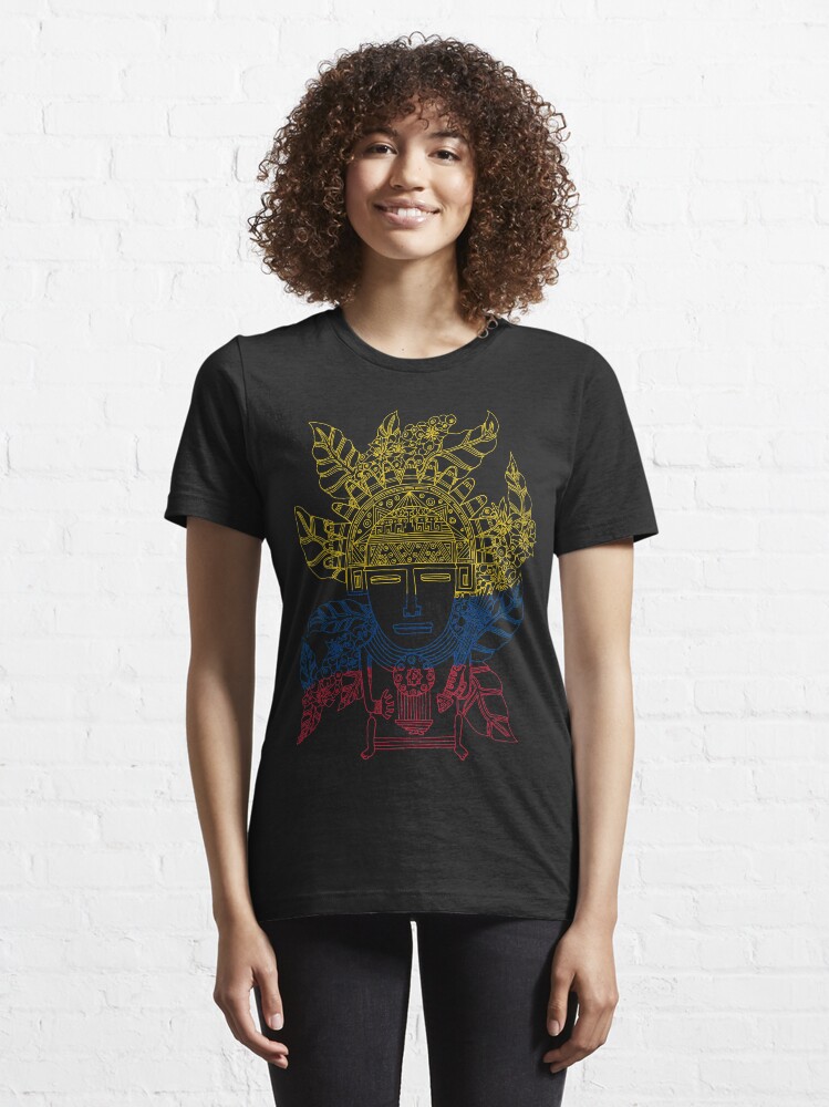 "MUISCA CHIBCHA COLOMBIA COFFEE PLANT NATIONAL FLAG - linework" T-shirt ...