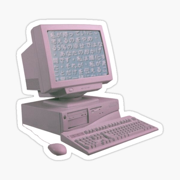 "Vaporwave Microsoft Windows 95 Computer" Sticker for Sale by ...