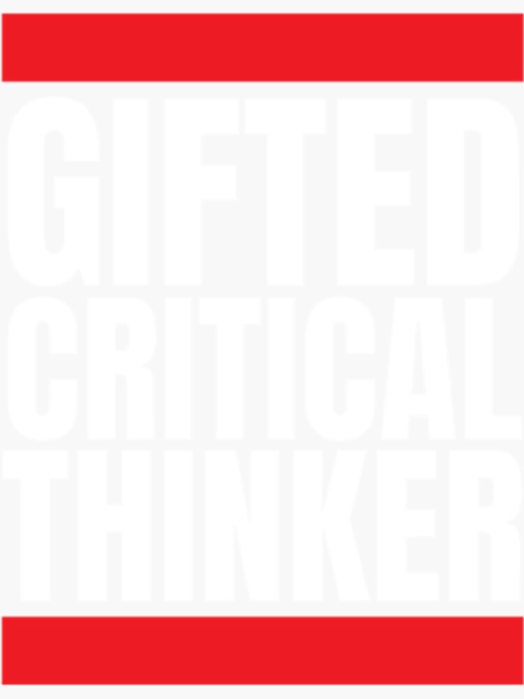 Pegatina «Pensamiento crítico Pensamiento Pensador superdotado» de ...