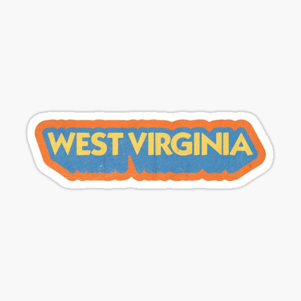 West Virginia Floral Die Cut Stickers State Stickers Positivity On The ...