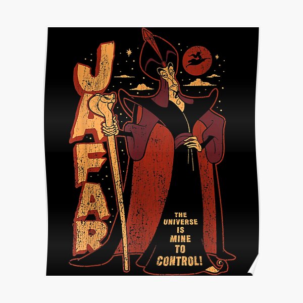 "Jafar Distressed Portrait Logo" Poster for Sale by DenisJoness | Redbubble