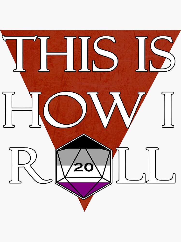 "This is how I roll- Ace pride " Sticker for Sale by South-Sinner ...