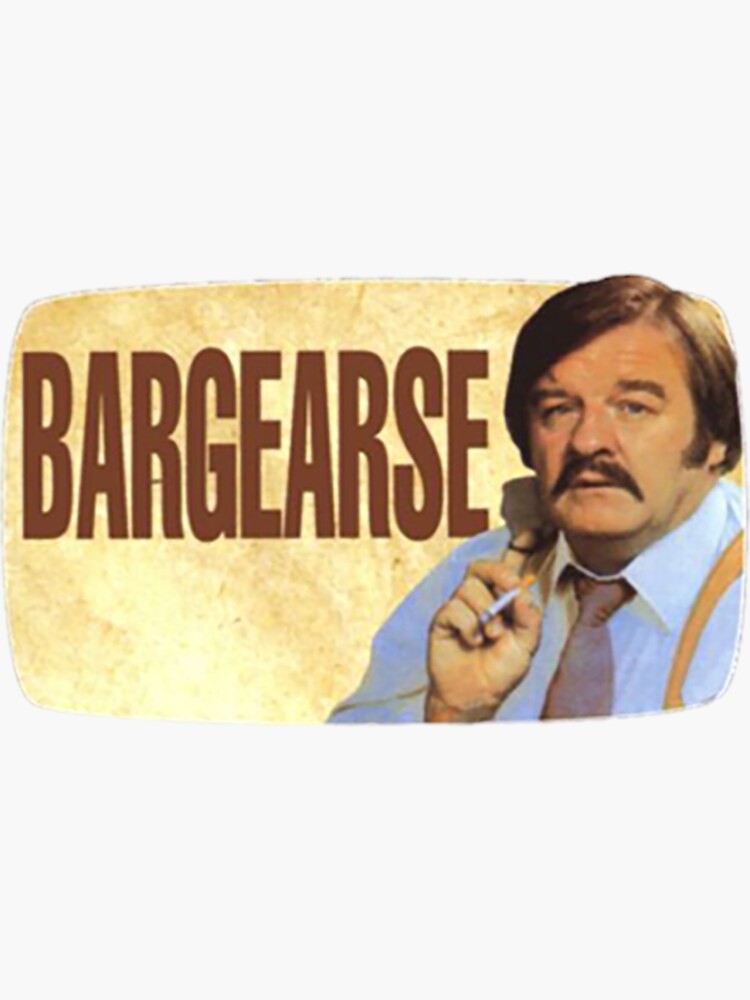 "Bargearse" Sticker for Sale by ToniBogan | Redbubble