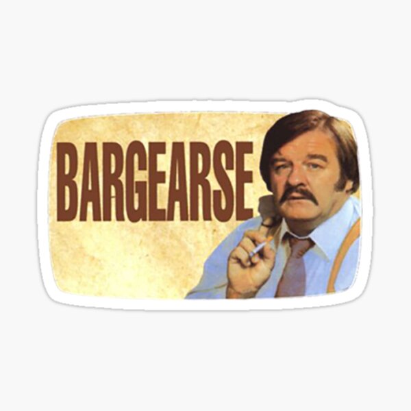 "Bargearse" Sticker for Sale by ToniBogan | Redbubble