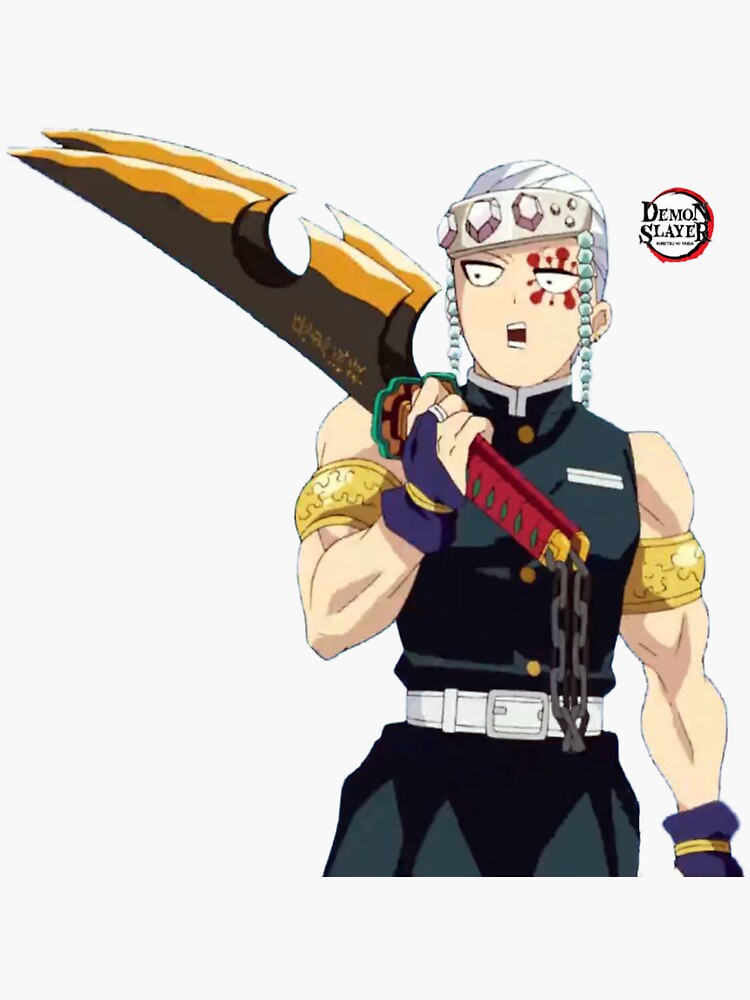 "Uzui Tengen is confused" Sticker for Sale by my-anime-story | Redbubble
