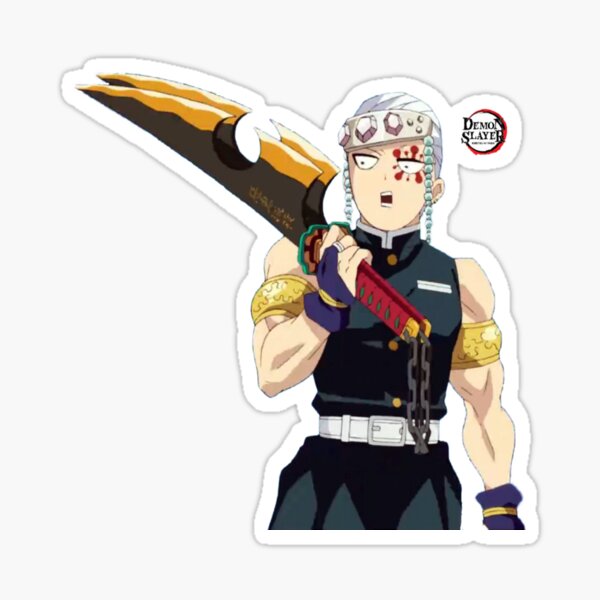 "Uzui Tengen is confused" Sticker for Sale by my-anime-story | Redbubble