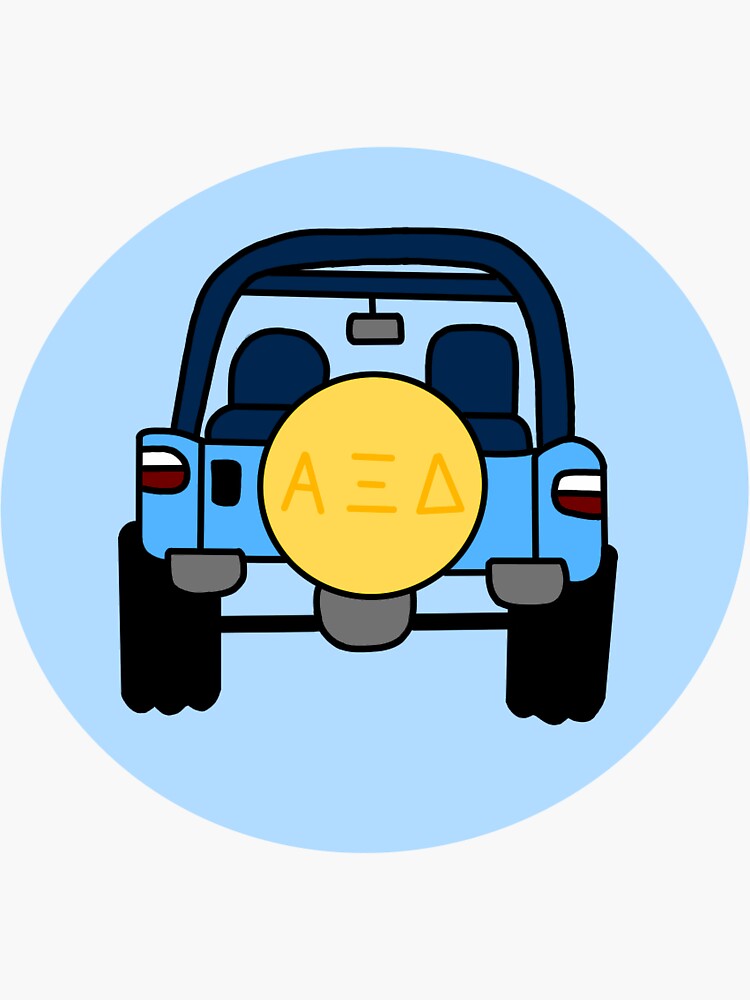 "AXiD Jeep" Sticker for Sale by Emily Sinclair | Redbubble