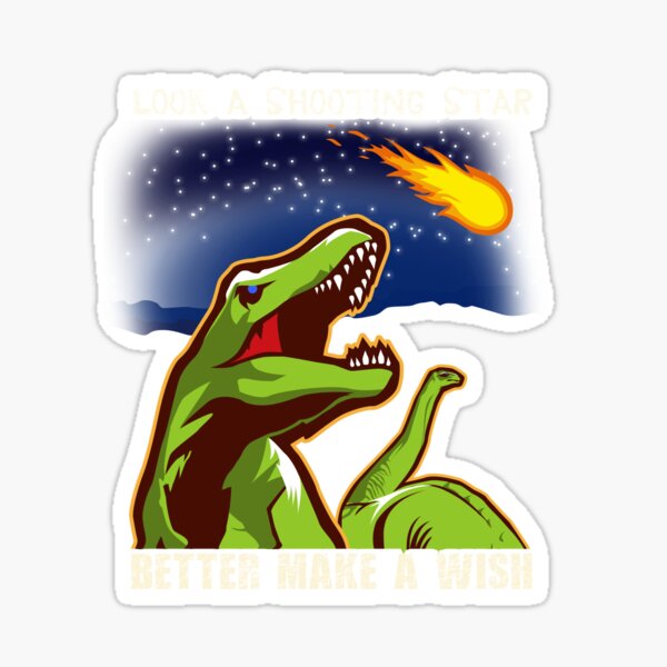"Dinosaur T-Rex Brontosaurus Extinction" Sticker for Sale by vince58 ...