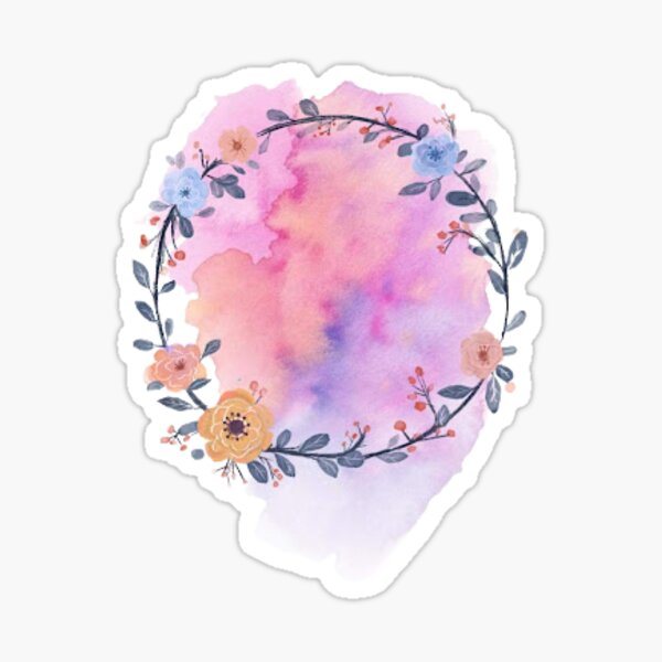 "Colorful Circle Flower" Sticker for Sale by Jovana-Design1 | Redbubble