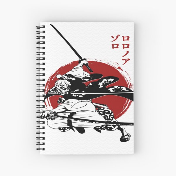 "One Piece Roronoa Zoro" Spiral Notebook for Sale by Jeefart | Redbubble