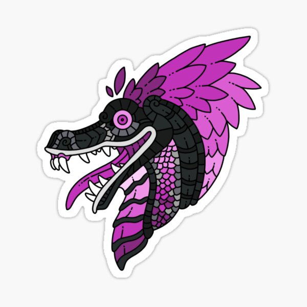 "Asexual pride raptor subtle LGBTQ pride dinosaur dragon" Sticker for ...