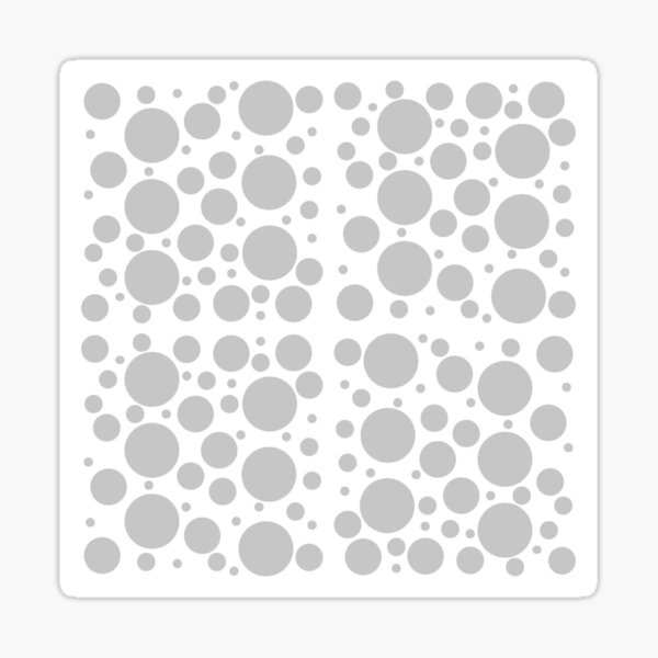 "Grey Polka Dots on White Background" Sticker for Sale by PlaidsTartans ...