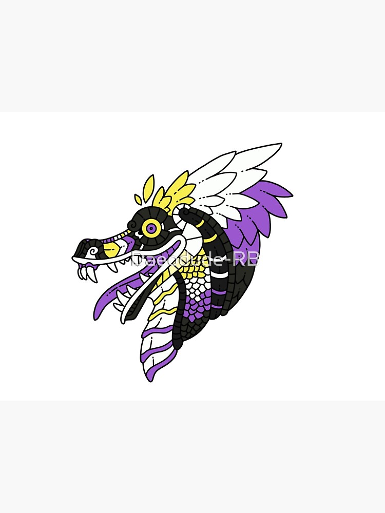 "Non binary pride raptor subtle LGBTQ pride dinosaur dragon" Art Print ...