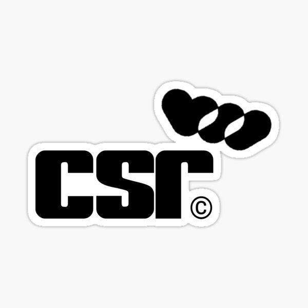 "CSR Black" Sticker for Sale by AliffStudio | Redbubble