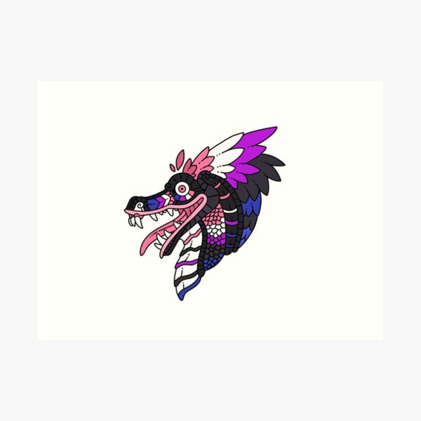 "Gender fluid pride raptor subtle LGBTQ pride dinosaur dragon" Art ...