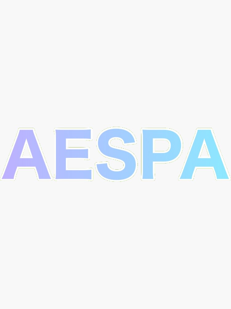 "aespa logo" Sticker for Sale by auberryart | Redbubble