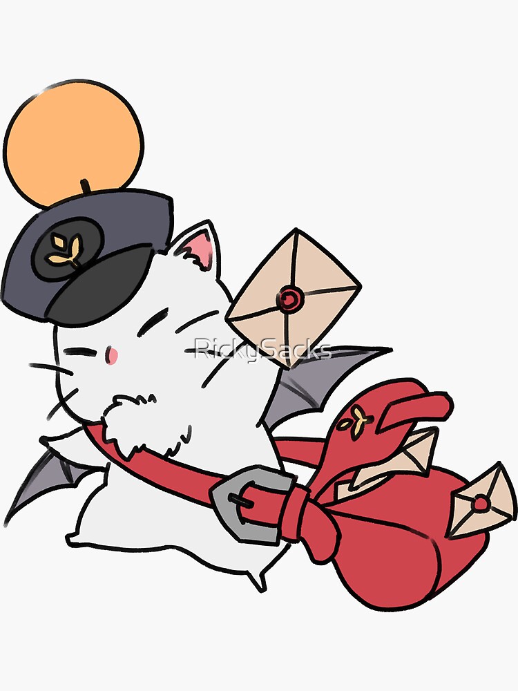 "Delivery Moogle Sticker Sticker" Sticker for Sale by RickySacks ...