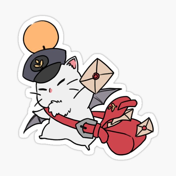 "Delivery Moogle Sticker Sticker" Sticker for Sale by RickySacks ...