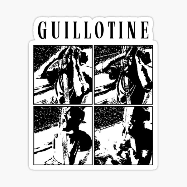 "Guillotine" Sticker for Sale by RickySacks | Redbubble