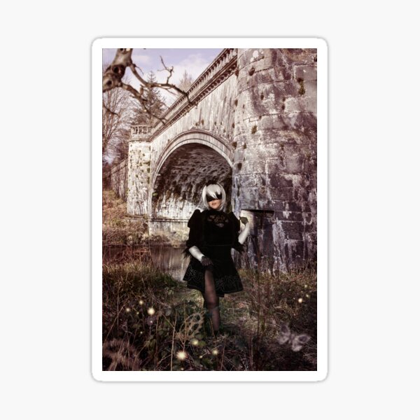 "2B Forest Castle Cosplay" Sticker for Sale by NiDe | Redbubble