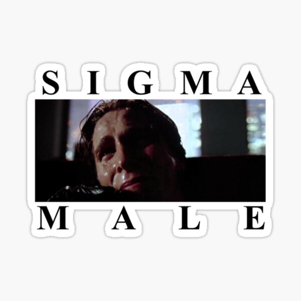 "American Psycho Sigma Male " Sticker for Sale by OffenYellow | Redbubble