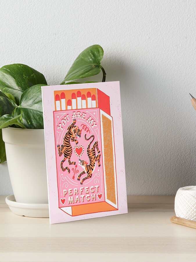 "You Are My Perfect Match" Art Board Print for Sale by dunncatherin ...