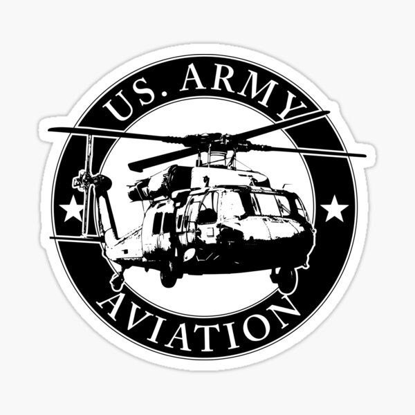 "Blackhawk army aviation logo " Sticker for Sale by BackShops | Redbubble