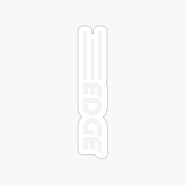 "Edge ( White )" Sticker by GoldyMaster07 | Redbubble