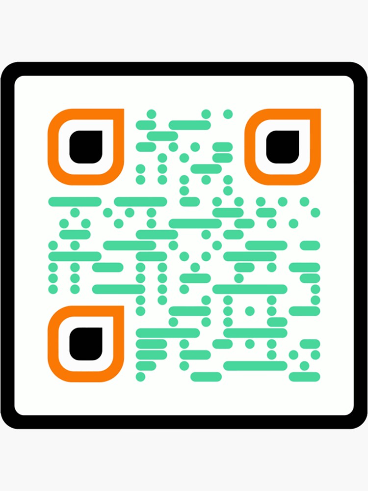 "QR code -Be happy Be Bight Be you " Sticker for Sale by CraftingJeany ...