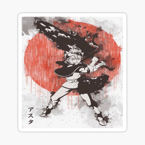 "Black Clover Asta" Sticker for Sale by Dotsonart | Redbubble