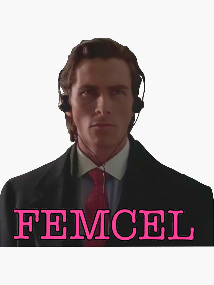 "American Psycho Patrick Bateman femcel" Sticker for Sale by LiyahLoved ...