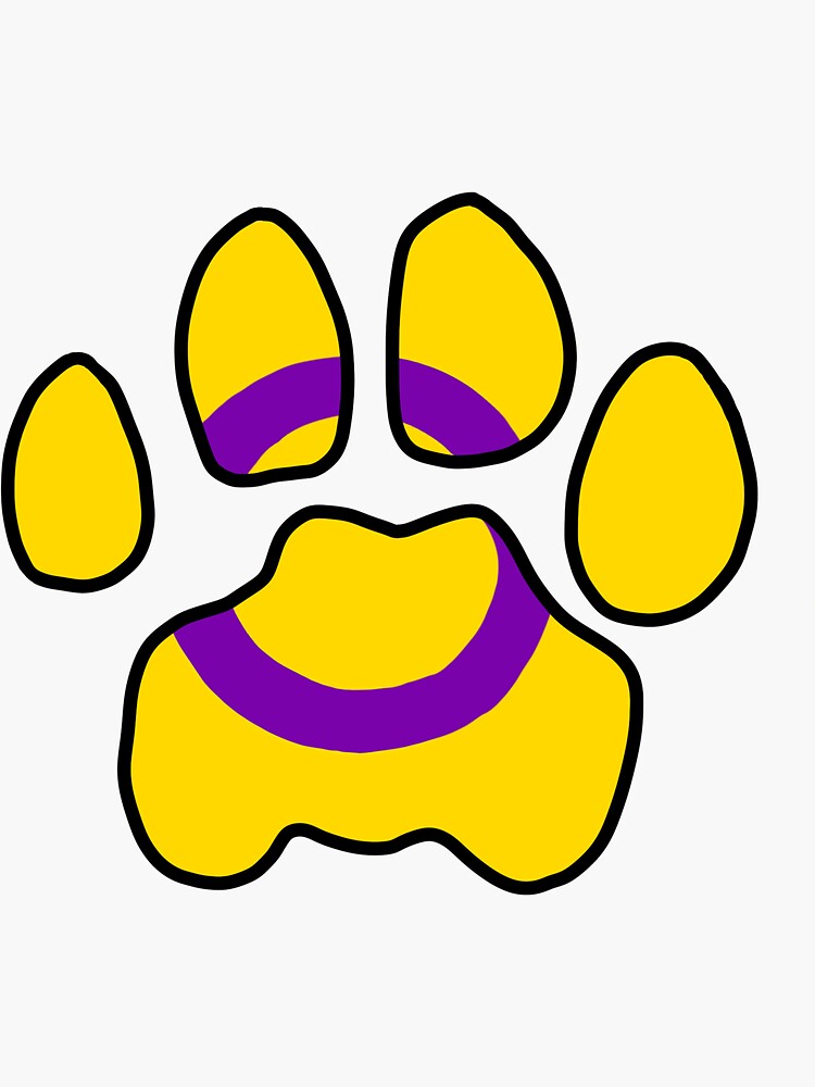 "Intersex Pride Flag Paw Print" Sticker for Sale by Unhinged-Design ...
