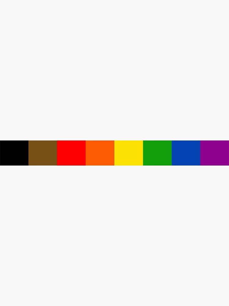 "Subtle Progress Rainbow Pride Flag Stripe " Sticker for Sale by ...
