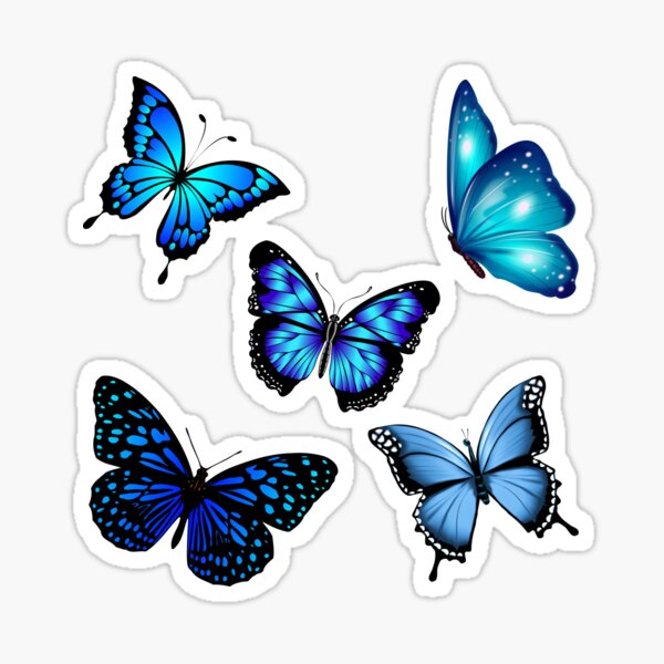 "Blue Monarch Butterfly" Sticker for Sale by fabrice1987 | Redbubble