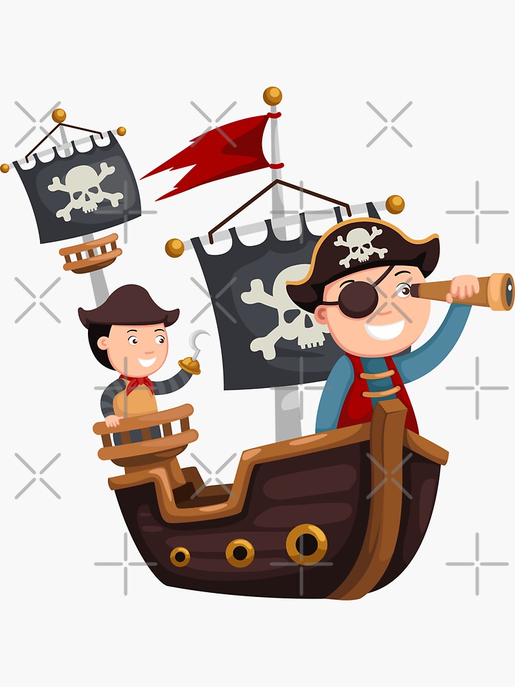 "Pirates" Sticker for Sale by A-maazer | Redbubble