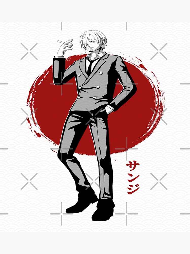 "Sanji One Piece" Sticker for Sale by Jeefart | Redbubble