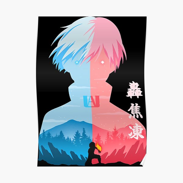 "Pro Hero Shoto Todoroki/Best Design For You" Poster for Sale by ...