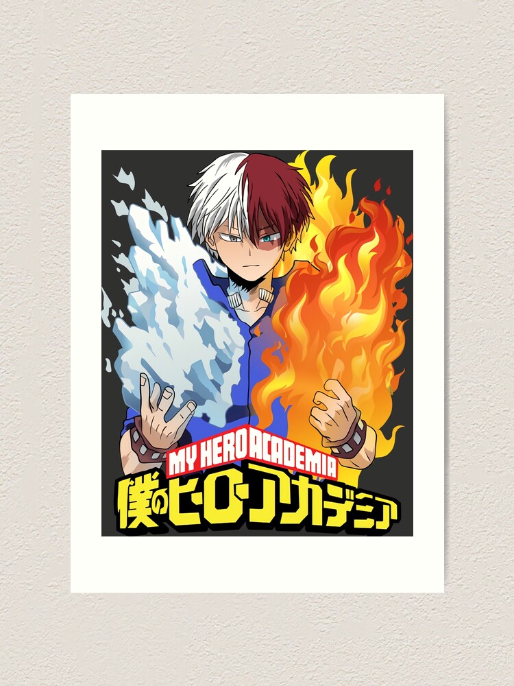 "Shoto Todoroki Hero - MHA/Perfect Design" Art Print for Sale by ...