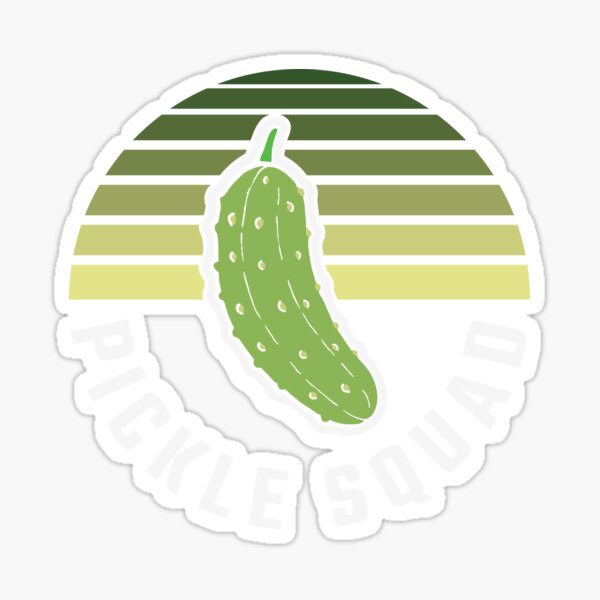 "Pickle-Cucumber-" Sticker for Sale by RalphMartinn | Redbubble