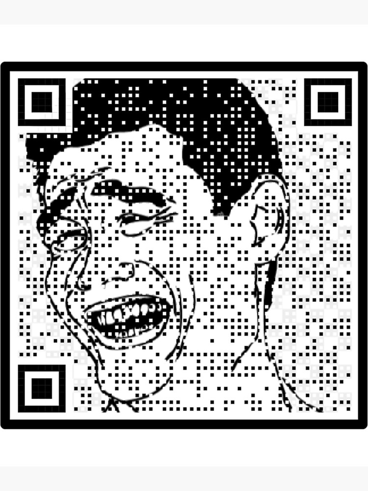 "QR Code Meme " Art Print for Sale by BlackEagleTees | Redbubble