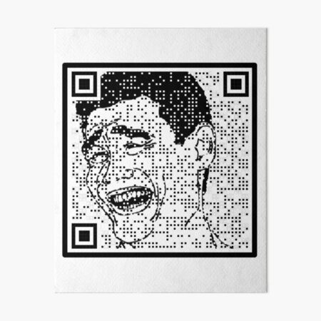 "QR Code Meme " Art Board Print for Sale by BlackEagleTees | Redbubble