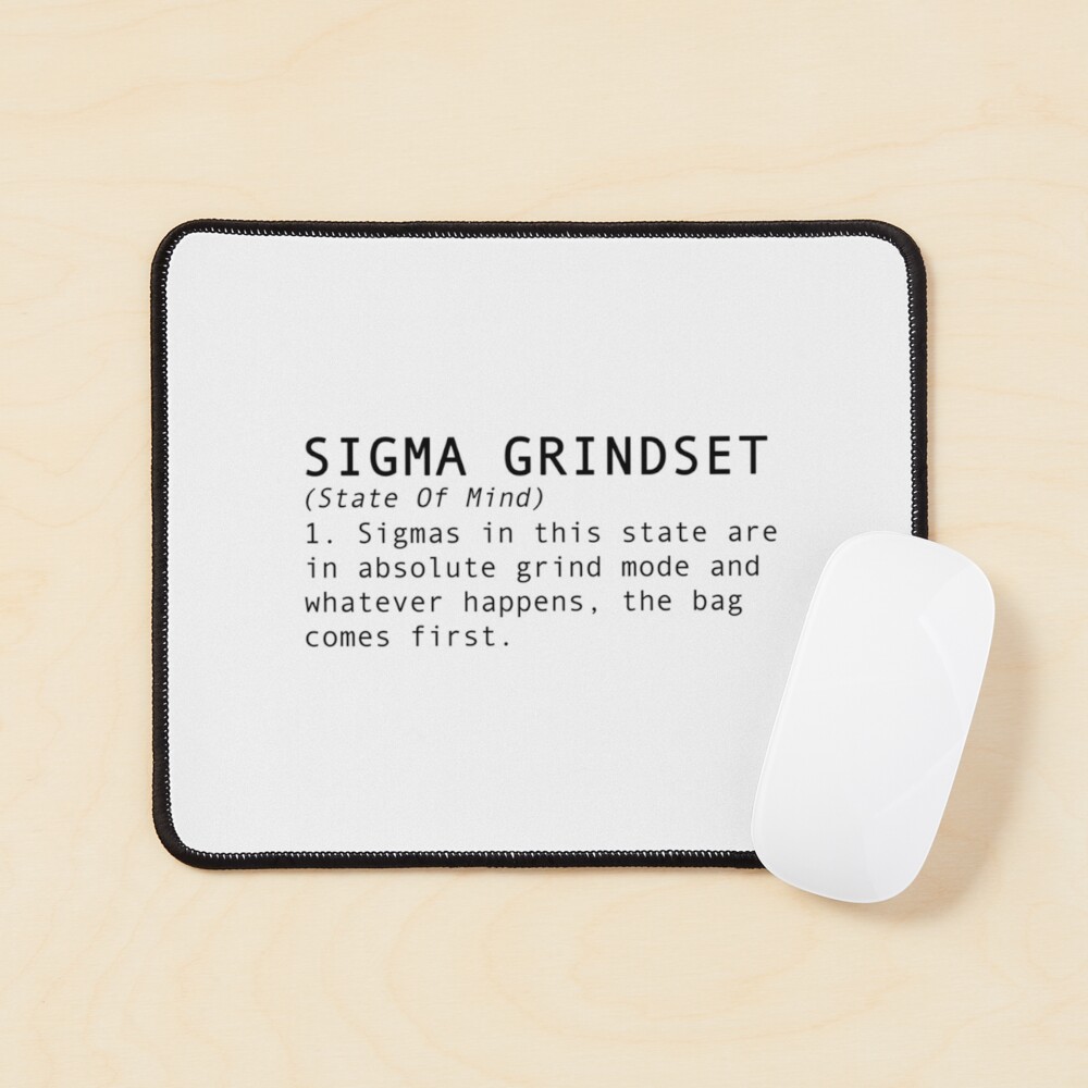 "Sigma Grindset Funny Definition" Art Board Print for Sale by ...