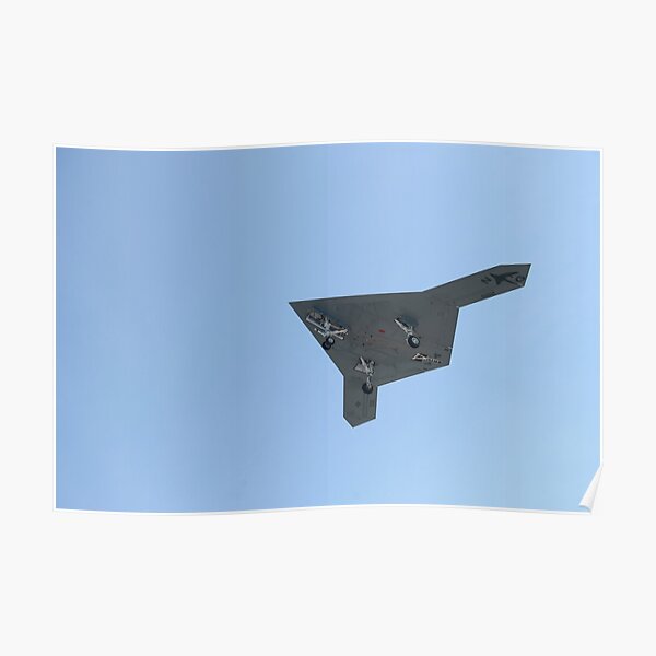 "An X-47B unmanned combat air system in flight." Poster for Sale by ...
