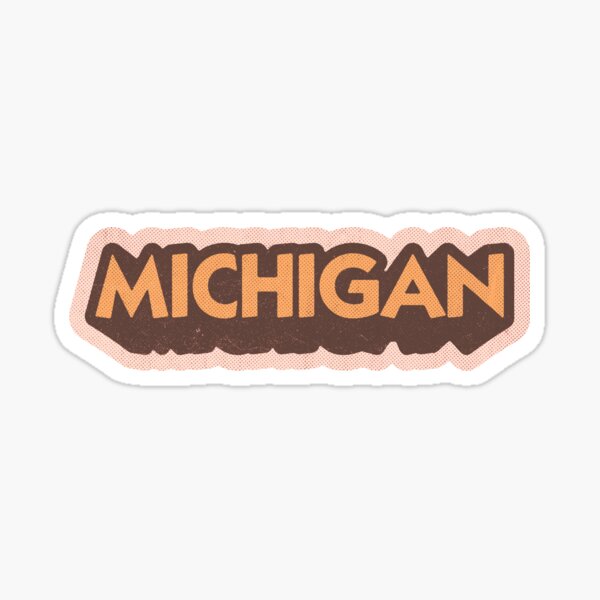 "Michigan State Sticker | Retro Pop" Sticker for Sale by retroready ...