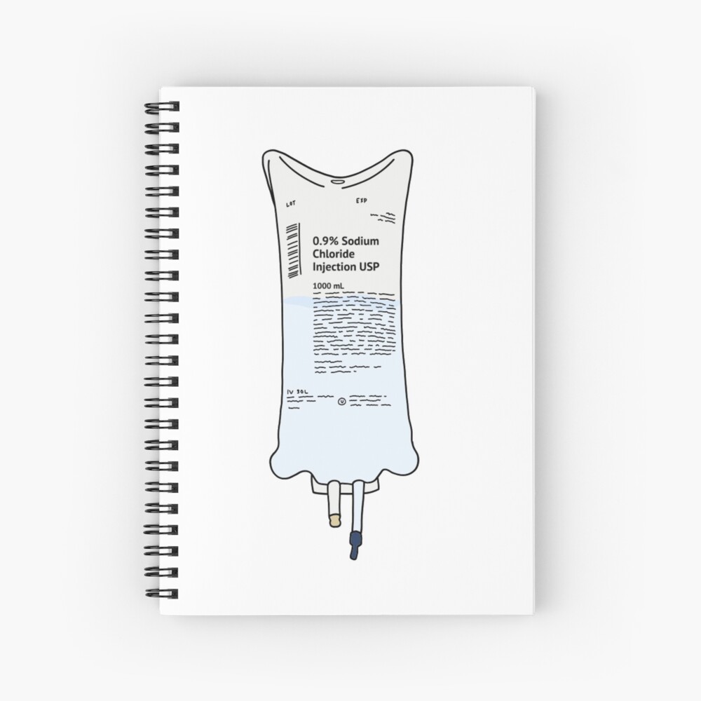 "Normal Saline IV Infusion" Sticker for Sale by ilovewatercolor | Redbubble