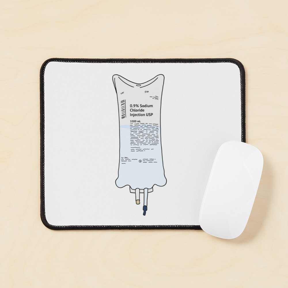 "Normal Saline IV Infusion" Sticker for Sale by ilovewatercolor | Redbubble