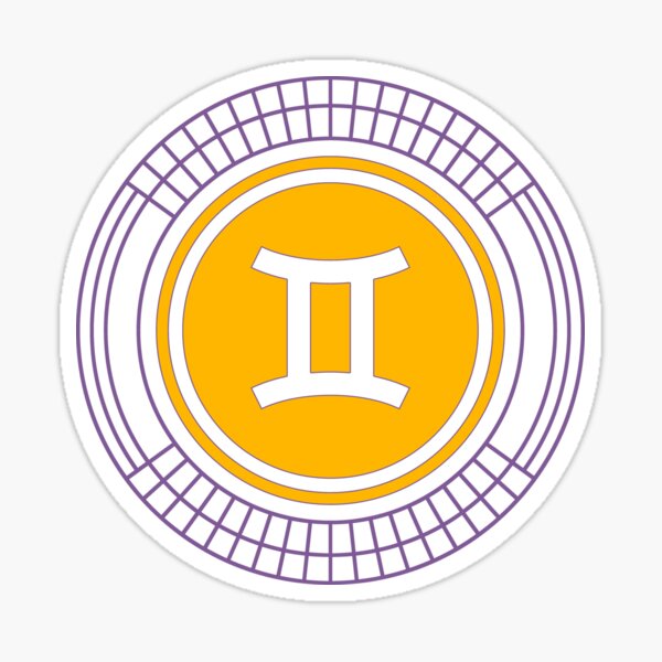 "Gemini zodiac sign" Sticker for Sale by FreshWrinkle | Redbubble
