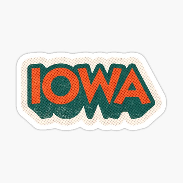 "Iowa State Sticker | Retro Pop" Sticker by retroready | Redbubble