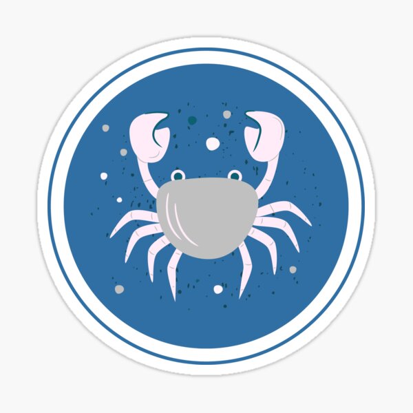 Cancer Zodiac Sign Sticker For Sale By Freshwrinkle Redbubble